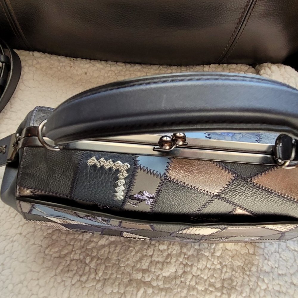 Coach Patchwork Leather Frame 1941 Kisslock Bag - Gem